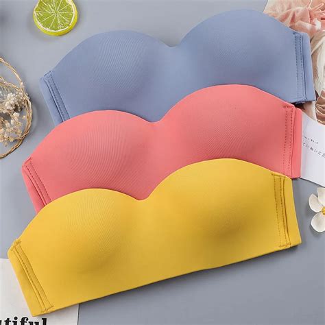 Suti Sem Al As Sexy Para Mulheres Top De Tubo Sem Fio Push Up S Lido