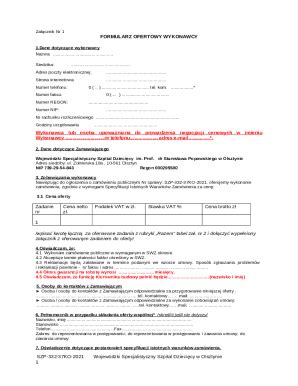 Cznik Nr Doc Template Pdffiller