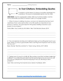 Citing Sources Worksheets Worksheets Library