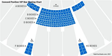 Concord Pavilion Seating Chart With Seat Numbers Two Birds Home
