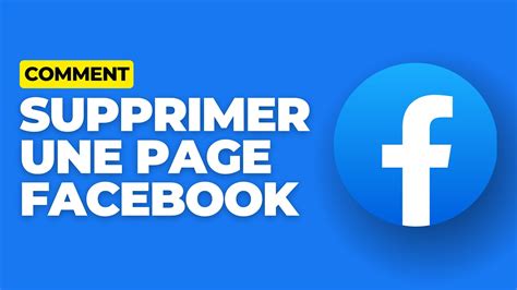Comment Supprimer Une Page Facebook Youtube