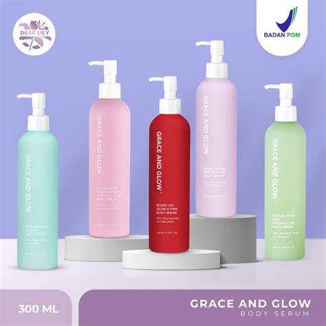 Jual Grace And Glow Body Serum Black Opium English Pear Miss