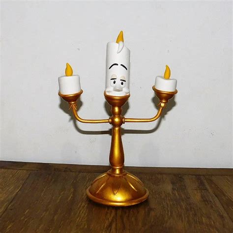 Lumiere castiçal Bela e a Fera em Biscuit pronta Entrega
