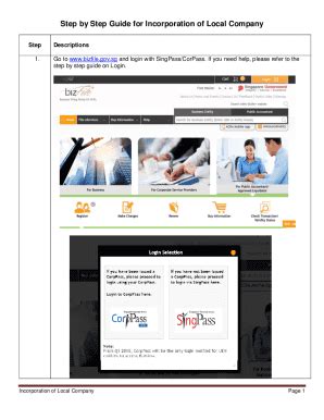 Fillable Online Step By Step Guide For Incorporation Of Local Company