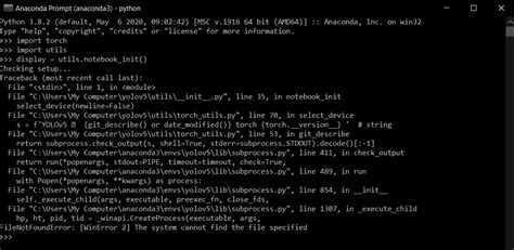 WinError 2 The System Cannot Find The File Specified Issue 6884