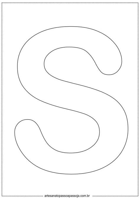 Letra S Para Imprimir Letras Grandes Para Imprimir Letra S Para
