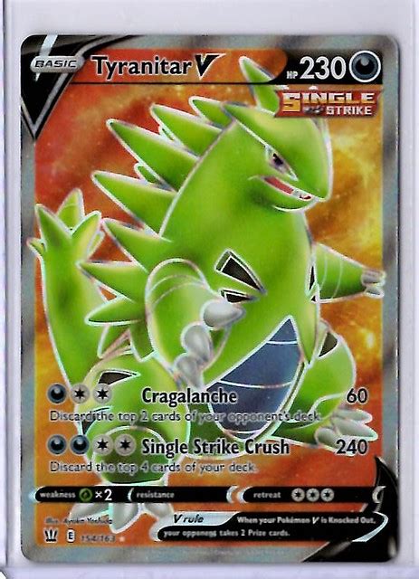 Tyranitar V Full Art 154 163 SWSH05 Battle Styles Flickr