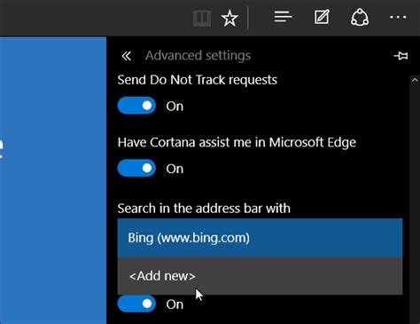 Change Microsoft Edge Default Search Engine In Windows
