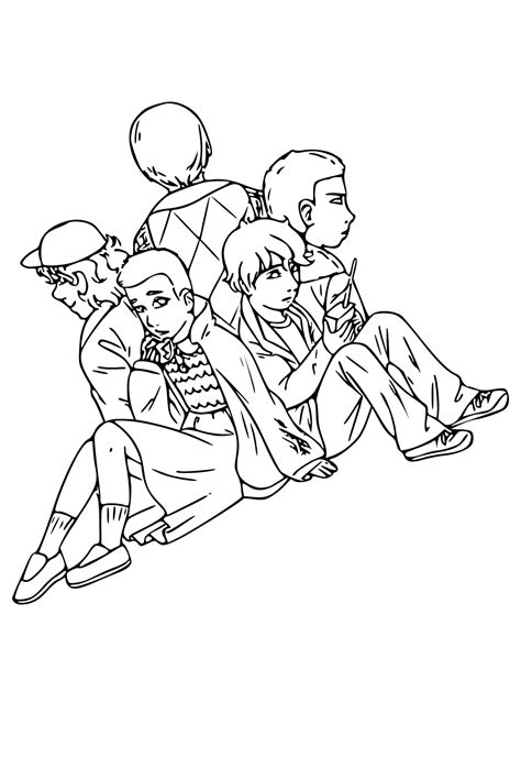 Coloriage Stranger Things Facile Esam Solidarity