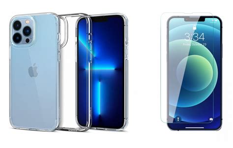 Etui Spigen Ultra Hybrid Crystal Clear Szkło Płaskie do iPhone 13 Pro