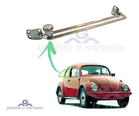 Par De Trinco Botão Cromado Extensor Janela Basculante Fusca Frete grátis