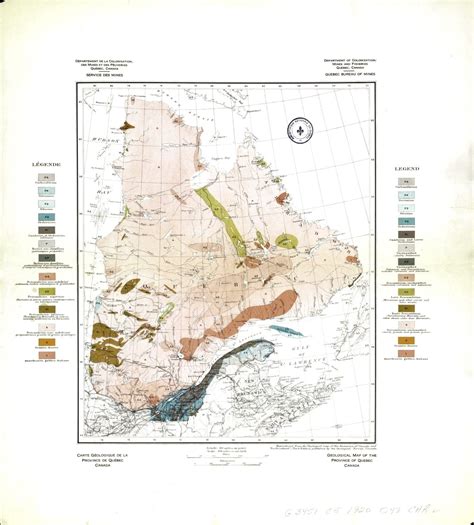 Geological Map Of Qu Bec G Ologie Qu Bec
