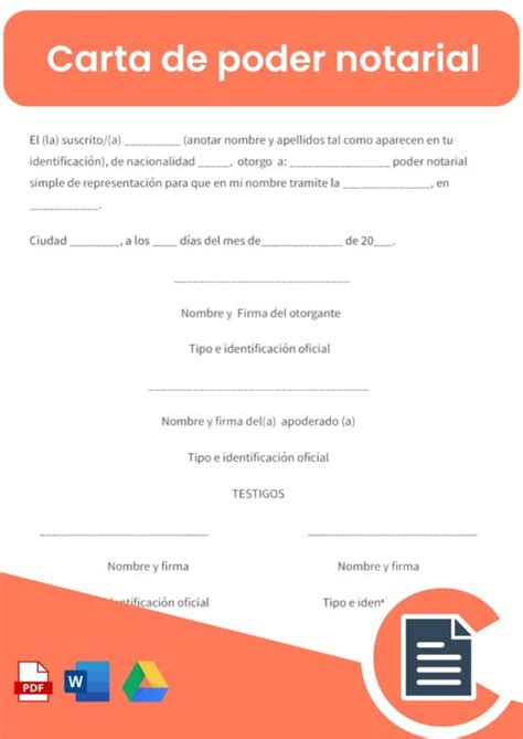 Ejemplo De Poder Notarial Fill Online Printable Fillable Blank The