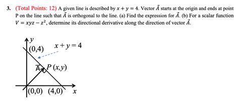 solved 3 total points 12 a given line is described by