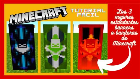 Los 3 MEJORES DISEÑOS de banderas en MINECRAFT Banners