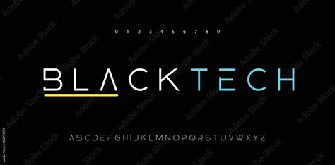 Futurism Style Alphabet Thin Segment Line Font Minimalist Type For