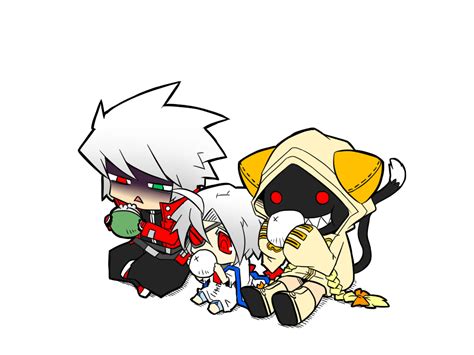 Ragna The Bloodedge Nu 13 And Taokaka Blazblue Drawn By Jin