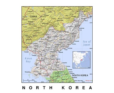 Maps Of North Korea Collection Of Maps Of DPRK Asia Mapsland