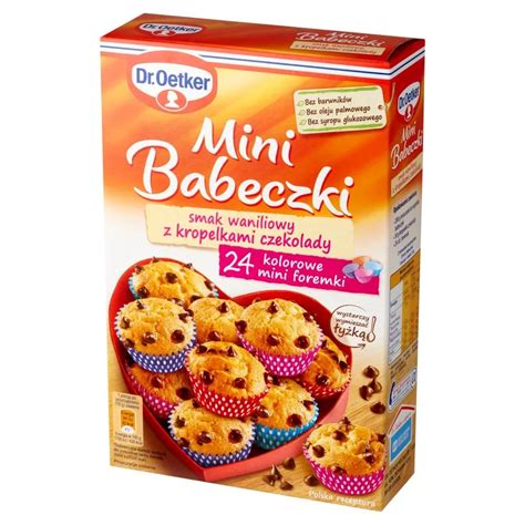Dr Oetker Mini Babeczki Smak Waniliowy Z Kropelkami Czekolady G