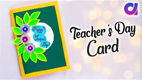 DIY Teacher S Day Card Handmade Teachers Day Card Making Idea