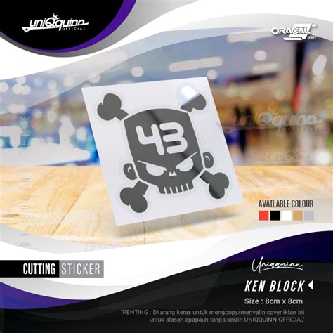 Jual UQ Cutting Sticker Ken Block Stiker Cutting Custom Motor Mobil