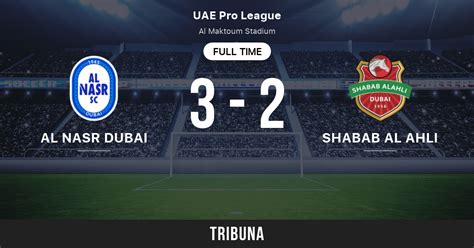 Al Nasr Dubai Vs Shabab Al Ahli Live Score Stream And H2H Results 4