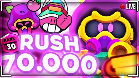 Live Brawl Stars fr DÉFI DU CHAMPIONNAT ET SUITE DU RUSH 70k SMURF