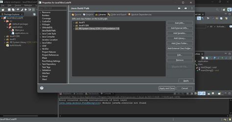 missing modulepath and classpath on java eclipse ide stack overflow