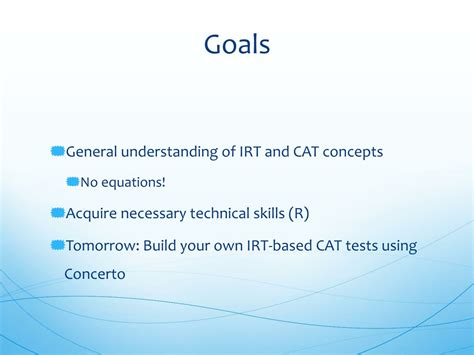 Ppt Item Response Theory And Computerized Adaptive Testing Powerpoint