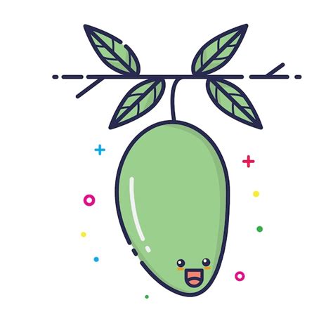 Premium Vector Mango Fruit Cartoon Vector Icon Illustration Food