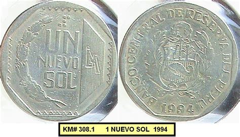 Numismatica Del Peru Monedas Peruanas Peruvian Coins Nuevo Sol