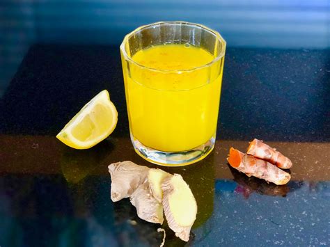 Elixir détox citron gingembre curcuma avec Thermomix