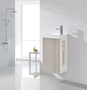 Zestaw mebli łazienkowych Compact 400 do WC dla gości z umywalką