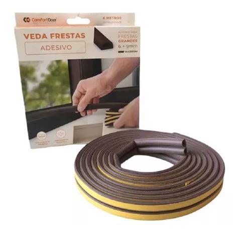 Veda Fresta Fita Adesiva Vedação Janela Porta 6mm 6 Metros MercadoLivre