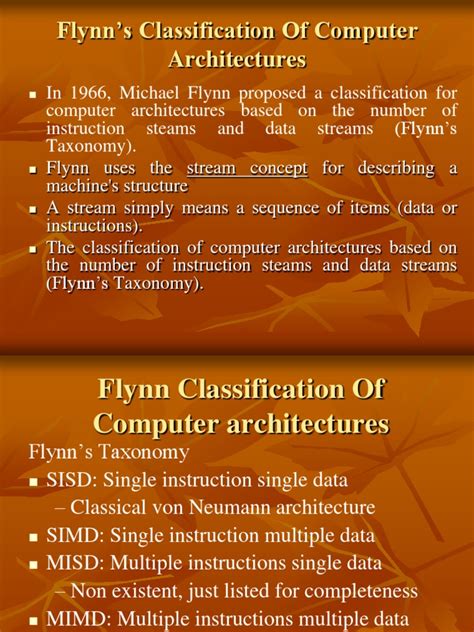 flynns classification central processing unit parallel computing