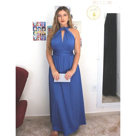 Vestido De Madrinha De Casamento Cor Azul Royal Atelier Yuwa Ciao Jp