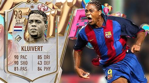 93 FUT BIRTHDAY ICON KLUIVERT PLAYER REVIEW FIFA 23 YouTube