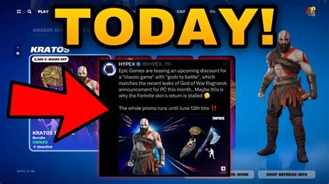 Kratos Skin Leviathan Axe Pickaxe Return Release Date In Fortnite