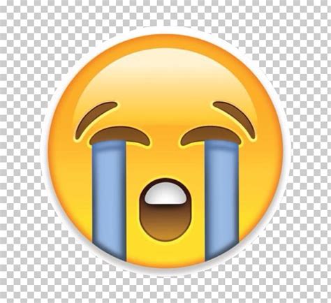 Face With Tears Of Joy Emoji Sticker Crying Emoticon PNG Clipart