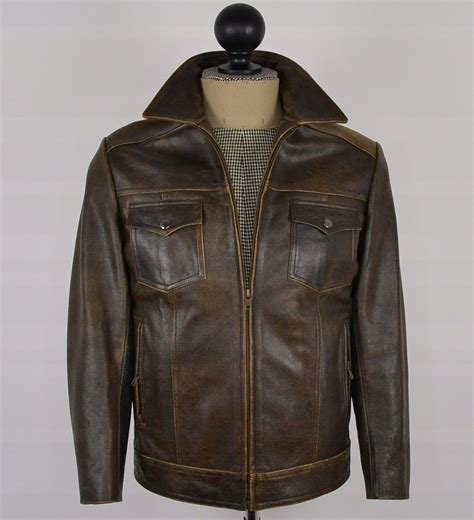 Brioni Kurtka Skórzana Męska Skóra Slim Fit M 7561897854 oficjalne