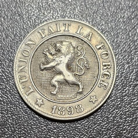 10 centimes Léopold II en français 1895 Achat Or en Belgique
