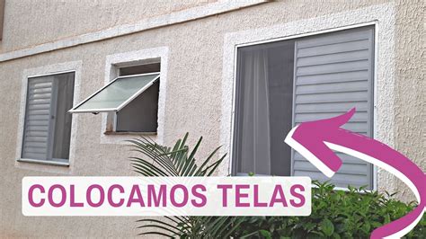 COLOCAMOS TELA MOSQUITEIRA NAS JANELAS Quartos E Cozinha APARTAMENTO