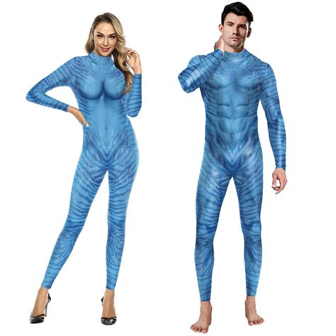 Movie Avatar Jake Sully Cosplay D Jumpsuit Costume Women Sexy Neytiri