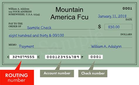 324079555 Routing Number Of Mountain America Fcu In West Jordan