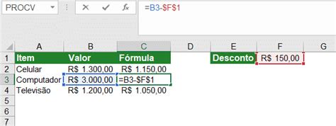F4 Excel Para que serve e como utilizá lo para fixar células