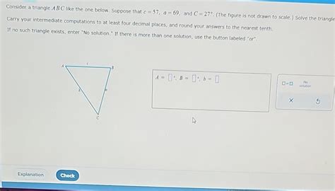 Solved Consider A Triangle ABC Like The One Below Suppose Chegg