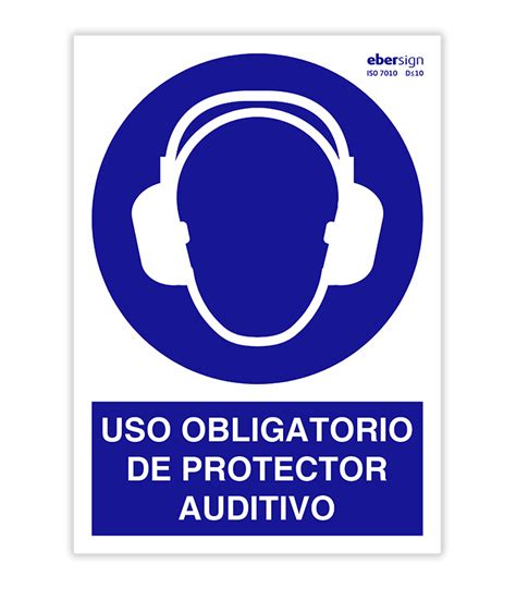Uso Obligatorio De Protector Auditivo Ebersign