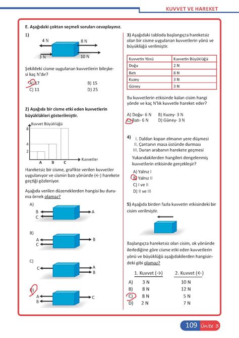 6 Sınıf Fen Bilimleri Meb Yayınları Sayfa 109 Cevapları