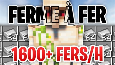 Ferme à FER INFINI Simple 1600 fers h INFINI Minecraft 1 21 et