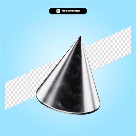 Premium PSD Cone 3d Render Illustration Isolated